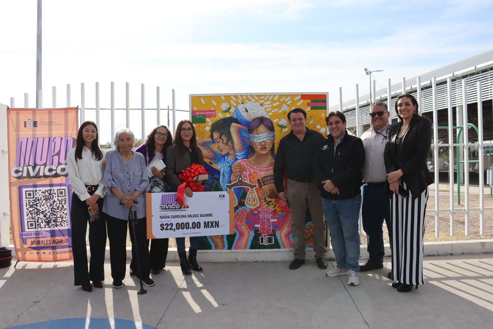 Inaugura IEE en Delicias el mural “Resonancia del Sufragio”, como parte ...